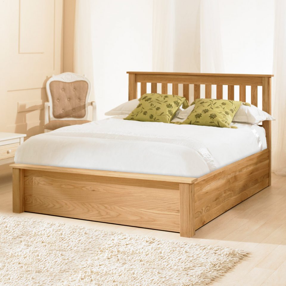 Carletti Solid Oak Bed | The Haven Home Interiors